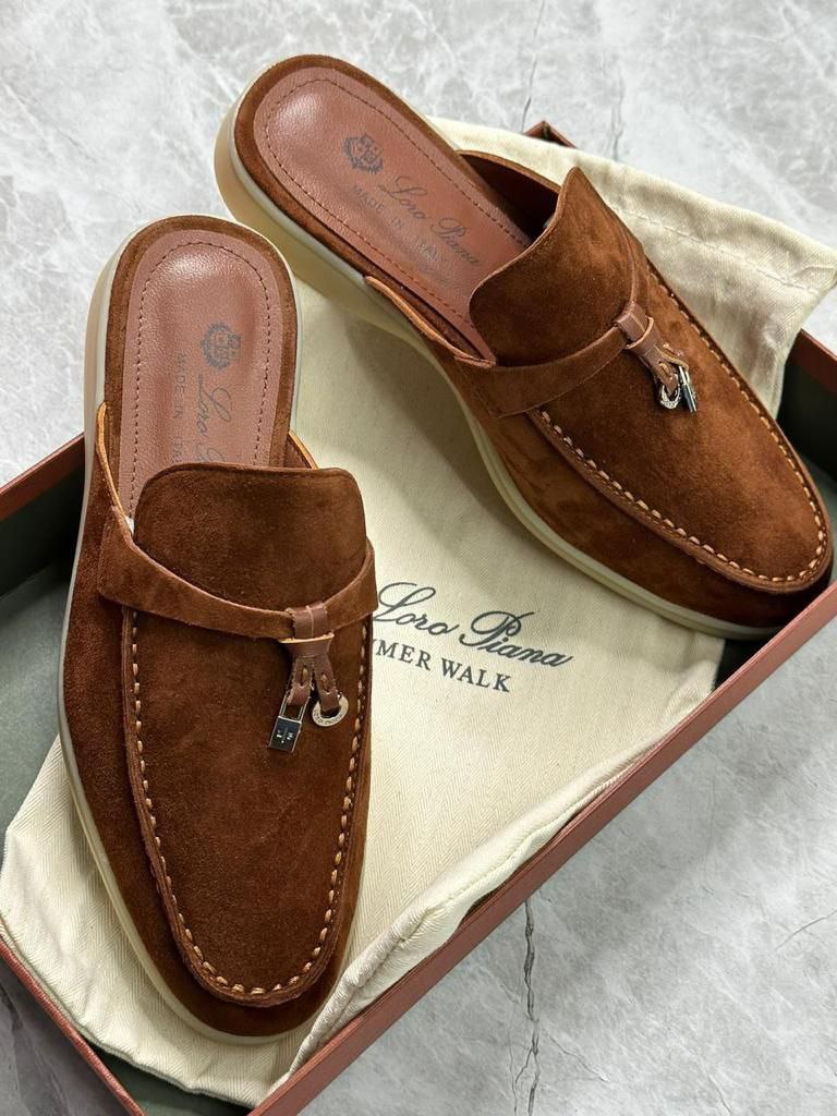 Design Babouche Charms Walk suede slippers - Dubai Fashion LUX